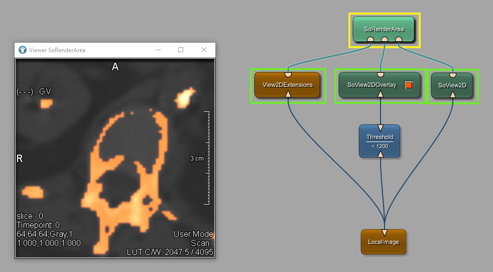 Display images converted to Open Inventor scene objects