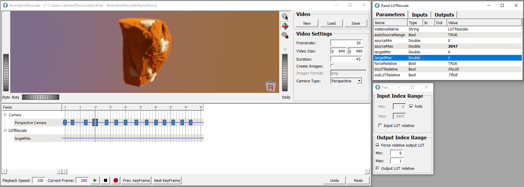 Example 9: Creating Dynamic 3D Animations using AnimationRecorder