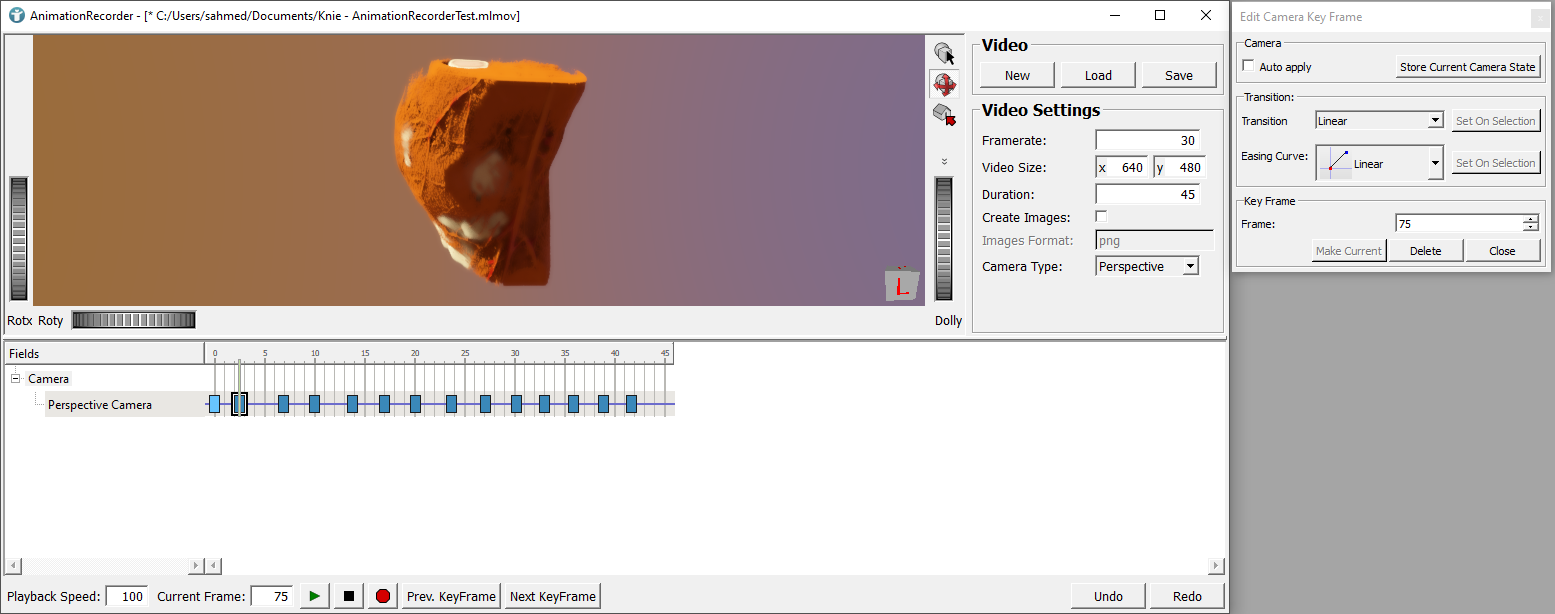 Example 9: Creating Dynamic 3D Animations using AnimationRecorder